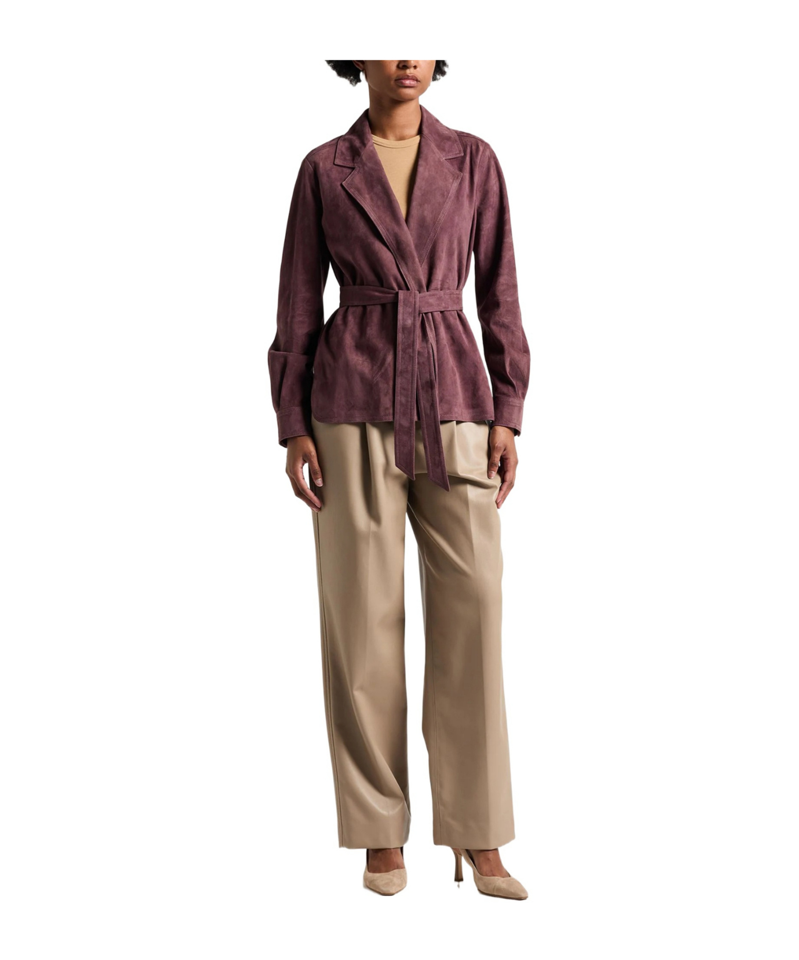 MAX MARA Max Mara Suede Belted Jacket